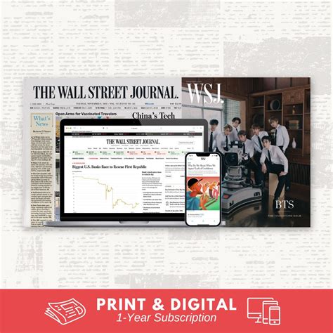 Wall Street Journal 1-Year (Print and Digital Subscription) – Deal Ambassador