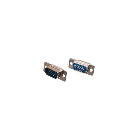 CONECTOR DB15 MACHO 3 LINHAS 180GRAUS SOLDA FIO