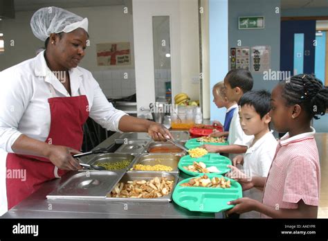 Elementary School Cafeteria Line
