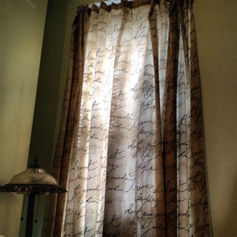 French Script Curtains Curtains French Windows Interior Decorating