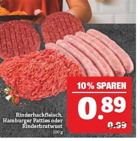 Rinderhackfleisch Oder Hamburger Patties Angebot Bei Edeka