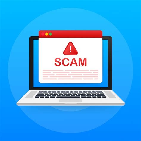 Premium Vector Scam Alert Hacker Attack And Web Security Phishing