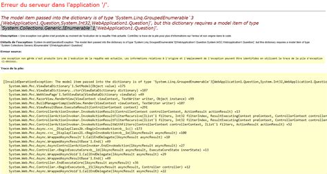 C The Model Item Passed Into The Dictionary Is Of Type Systemlinq