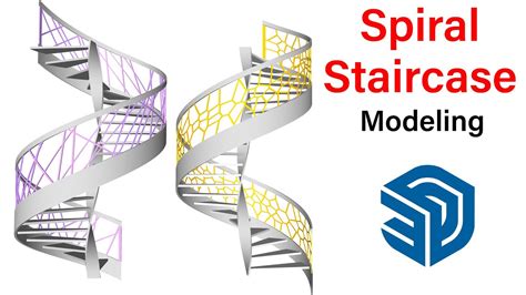 Spiral Staircase Modeling In Sketchup Youtube