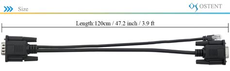 Amazon Com OSTENT DB9 Female DB15 Male COM RS232 Serial Port Interface Cable Cord For Wavecom