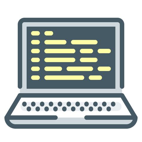 Development Coding Programming Laptop Icon Download On Iconfinder
