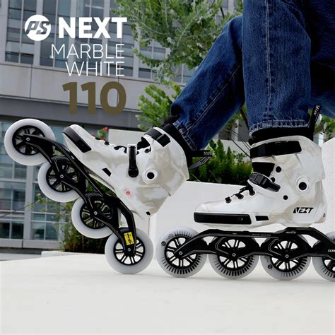 오리지널 파워 슬라이드 Next 대리석 화이트 트리니티 프레임 스피드 스케이트 인라인 스케이트 스트리트 레이싱 롤러 프리 스케이트 110mm Aliexpress