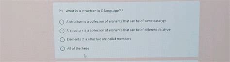 What Is A Structure In C Language A StudyX