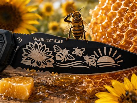 Knife Engraving Sunflower Flight Natures Golden Drift