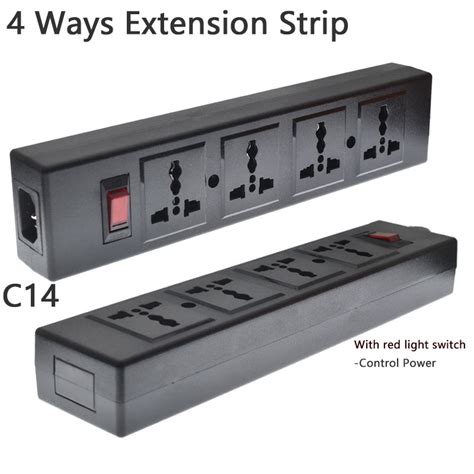 4 Ways Pdu Power Strip Universal Socket Extension Strip With Overload Protector 4 Port Socket