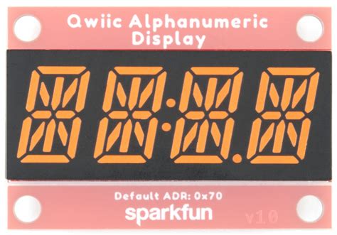 SparkFun Qwiic Alphanumeric Display Hookup Guide - SparkFun Learn