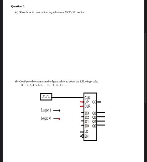 Solved Question 2 A Show How To Construct An Asynchronous