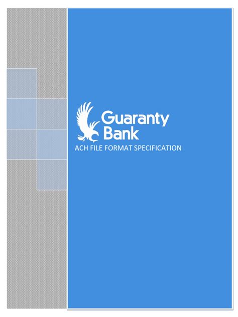 Nacha Format File Layout Pdf Clearing Finance Automated Clearing House