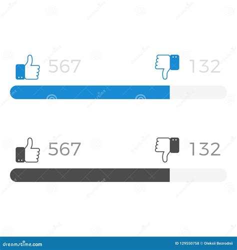 Like And Dislike Counter Vector Editorial Stock Photo Illustration Of Like Thumb