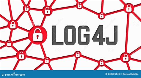 log4shell log4j security vulnerability stock illustration