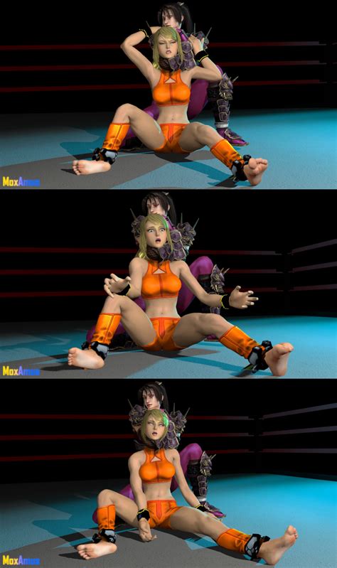 Rule 34 2girls 3 Panel Comic 3d 3d Artwork Arms Up Asphyxiation Asymmetrical Hair Bandai