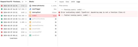 Workflow Run Only Successful With Test Data 💬 Workflows Retool Forum