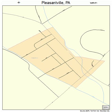 Pleasantville Pennsylvania Street Map 4261496
