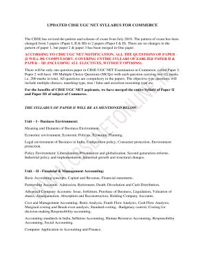 Ugc Net Syllabus Fill Online Printable Fillable Blank PdfFiller