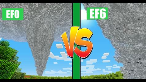Tornado Ef0 Vs Ef6 En Minecraft Youtube