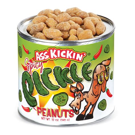 Ass Kickin Spicy Pickle Peanuts 12 Oz Can Collections Etc
