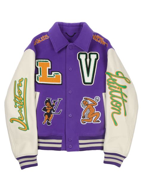 Louis Vuitton Multi Patches Mixed Leather Varsity Blouson