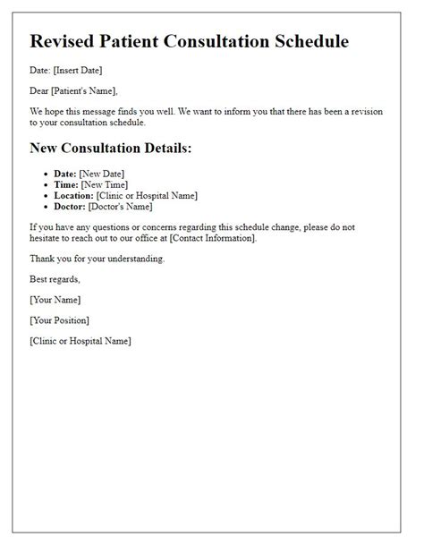 letter template for patient appointment rescheduling free samples in