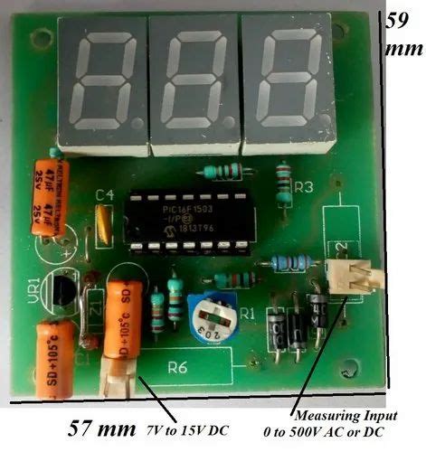 Single Phase Seven Segment Stablizer Voltmeter 7v To 15v Voltage 0 400v Ac Or Dc At 175