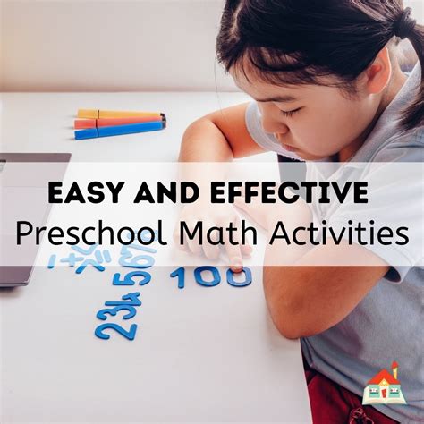 Easy And Effective Preschool Math Activities Stay At Home Educator