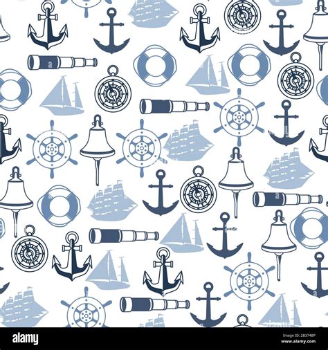 Seamless Pattern With Symbols And Items Stock Vector Image And Art Alamy