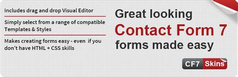 Cf7 Skins For Contact Form 7 Wordpress Plugin
