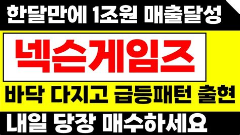 넥슨게임즈 주가전망분석 세력의 목표가는 여기입니다 기관의 밑꼬리 매수 의미를 알려드립니다 넥슨 넥슨게임즈 넥슨게임즈주가 Youtube