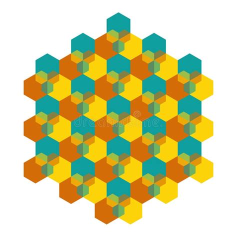 Pattern Background Abstract Hexagon Color Gradient Stock Vector