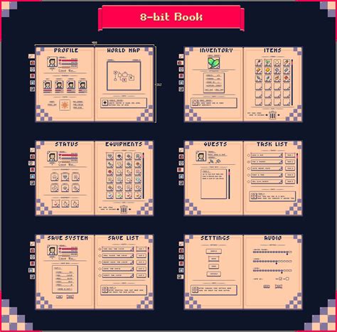 Super Asset Bundle 3 8 Bit Ui Adventure By Humble Pixel
