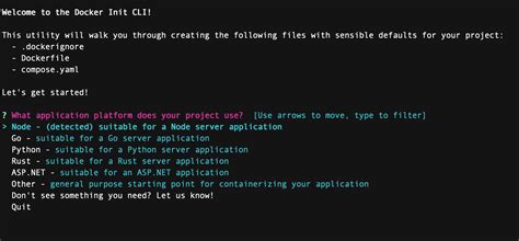 Docker Init Containerize Fast