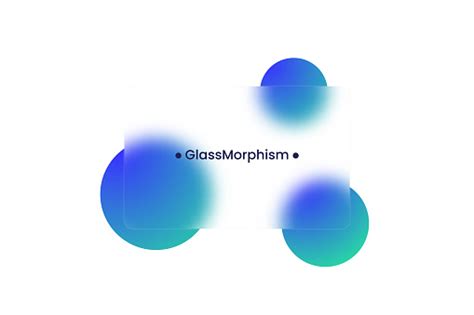 추상적 배경입니다 유리 모프리즘 스타일의 투명 프레임 글래스모피즘에 대한 스톡 벡터 아트 및 기타 이미지 글래스모피즘 원형 빗나간 포커스 Istock