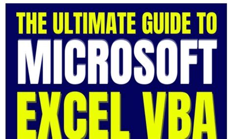 The Ultimate Guide To Microsoft Excel Vba For Beginners And Seniors Z Libclick