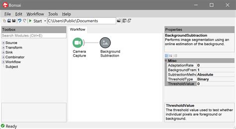 Workflow Editor Bonsai