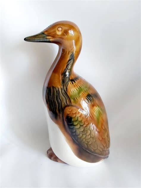 Статуетка рідкісна майоліка птах зік кераміка вінтажна — ціна 3355 грн у каталозі Статуетки