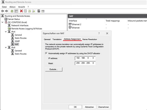 Install A Nat Router With Windows Server Routing And Remote Access