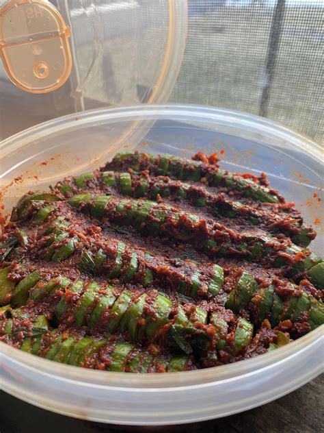 Cucumber Kimchi For A Coworker 🔥 R Koreanfood