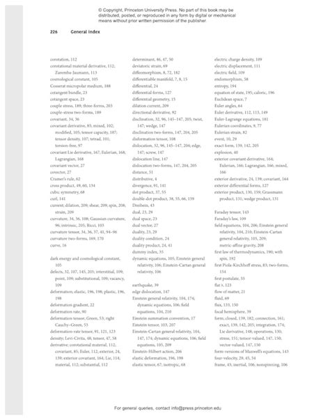 A Geometrical Introduction To Tensor Calculus Princeton University Press