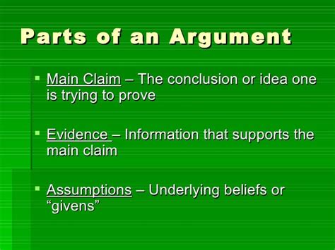 Intro To Argument Analysis