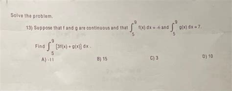 Solved Olve The Problem 13 Suppose That F And G Are Chegg Com