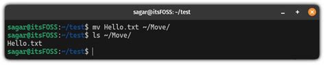 mv command examples in linux