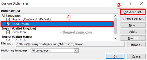 How To Add Words To Custom Dictionary To Avoid Spelling Errors In Ms