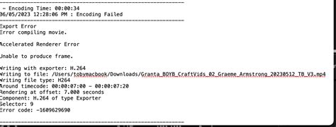 Export Error Error Compiling Error Code 16096 Adobe Community