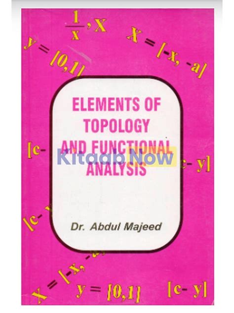 Fundamentals Of Topology And Functional Analysis Kitaabnow