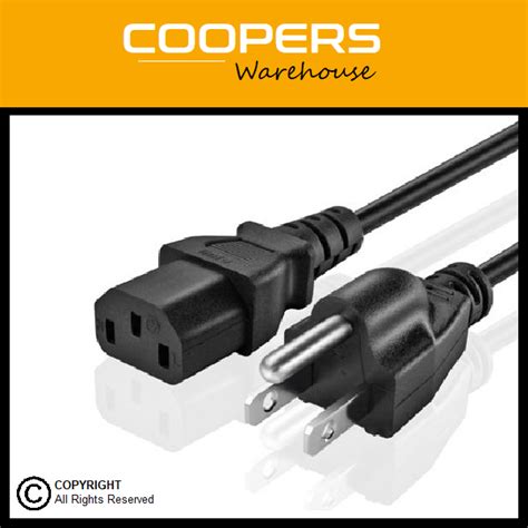 Computer Cord Prong Ac Power Cord For Desktop Cpu Monitor Coopers Warehouse Lazada Ph