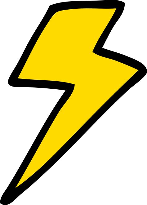 Cartoon Lightning Bolt 12137396 Vector Art At Vecteezy